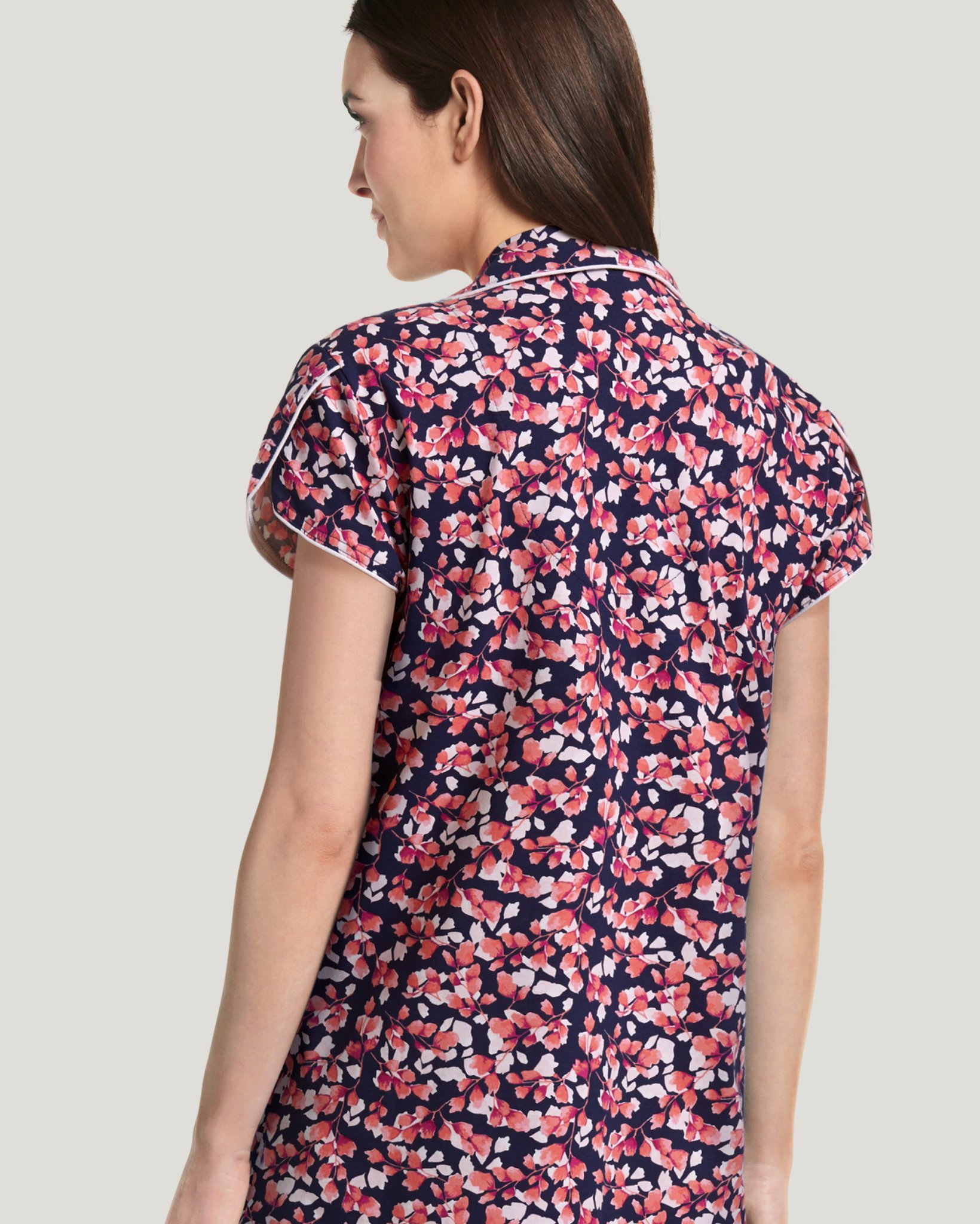 Midnight Summer Notch Collar Top