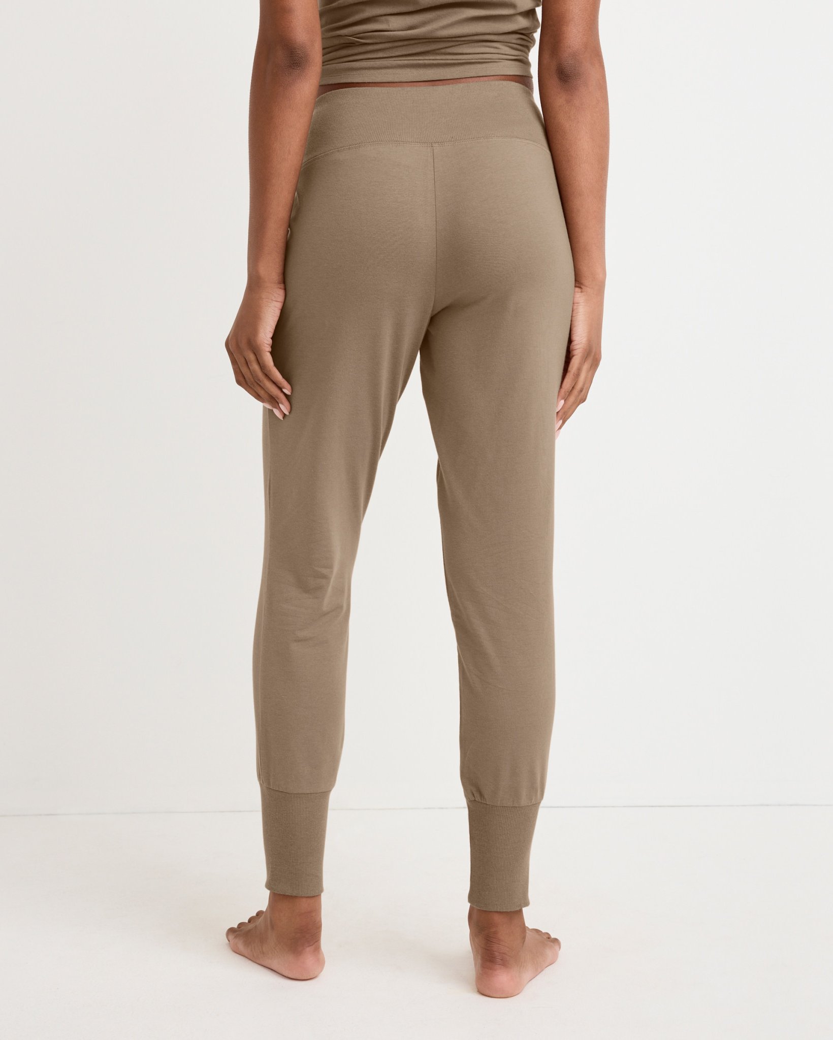 Cotton Modal Foldover Jogger