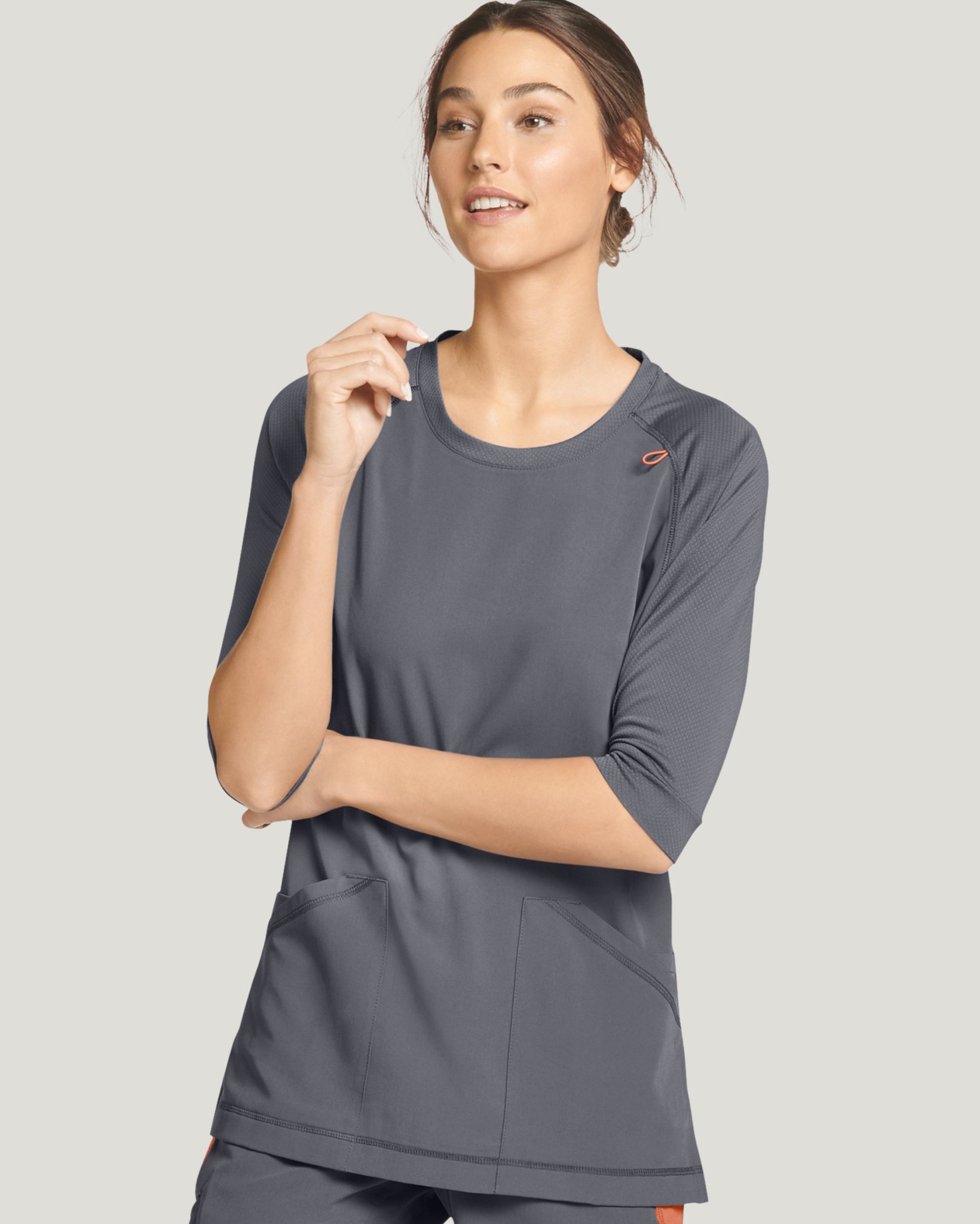 Women's Retro 3/4 Sleeve Scrub Top